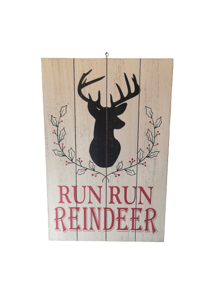 Rustic Wooden Reindeer Sign – CountrySense